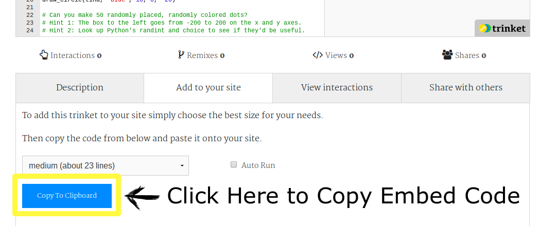 Teach with Interactive Code on Canvas – Trinket Blog